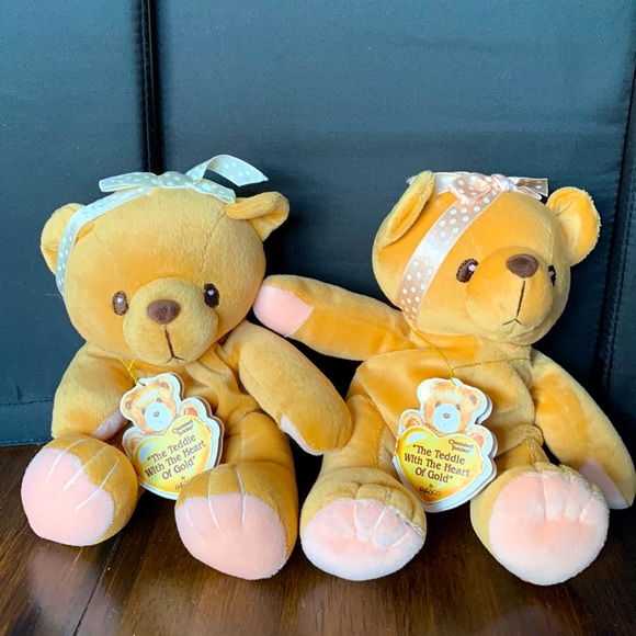 Enesco | Toys | Lot Of 2 Cherished Teddies 7 Plush Stuffed Animals With ...